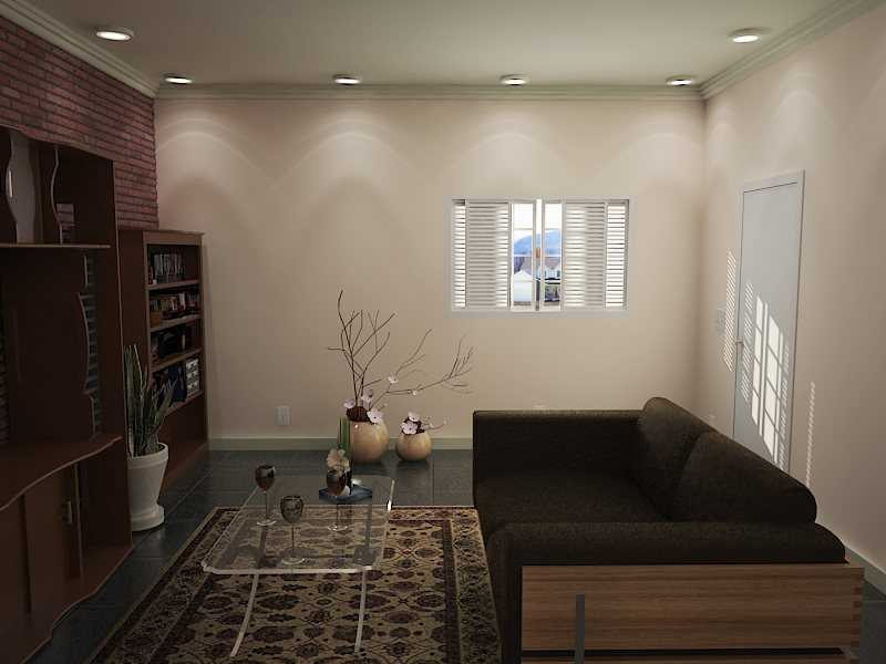 3D1 Sala Sketchup + Vray luzes (como sempre)IES FAKE como sempre