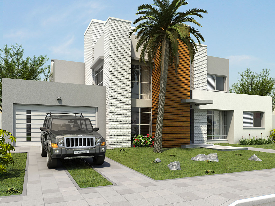 3D1 Externa - residência linhas retas Mr