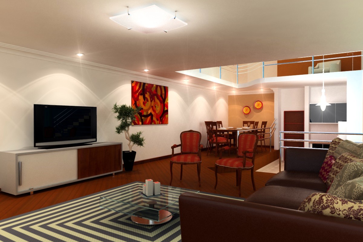 3D1 Cena interna - Sala de Estar