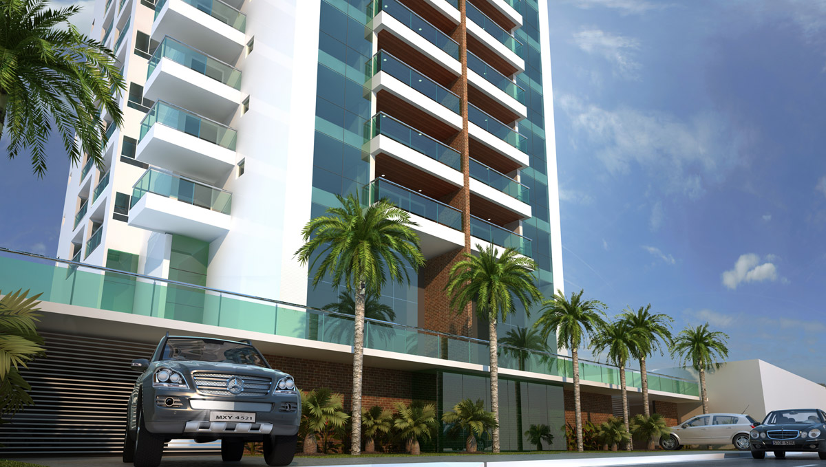 3D1 Externa prédio V-ray