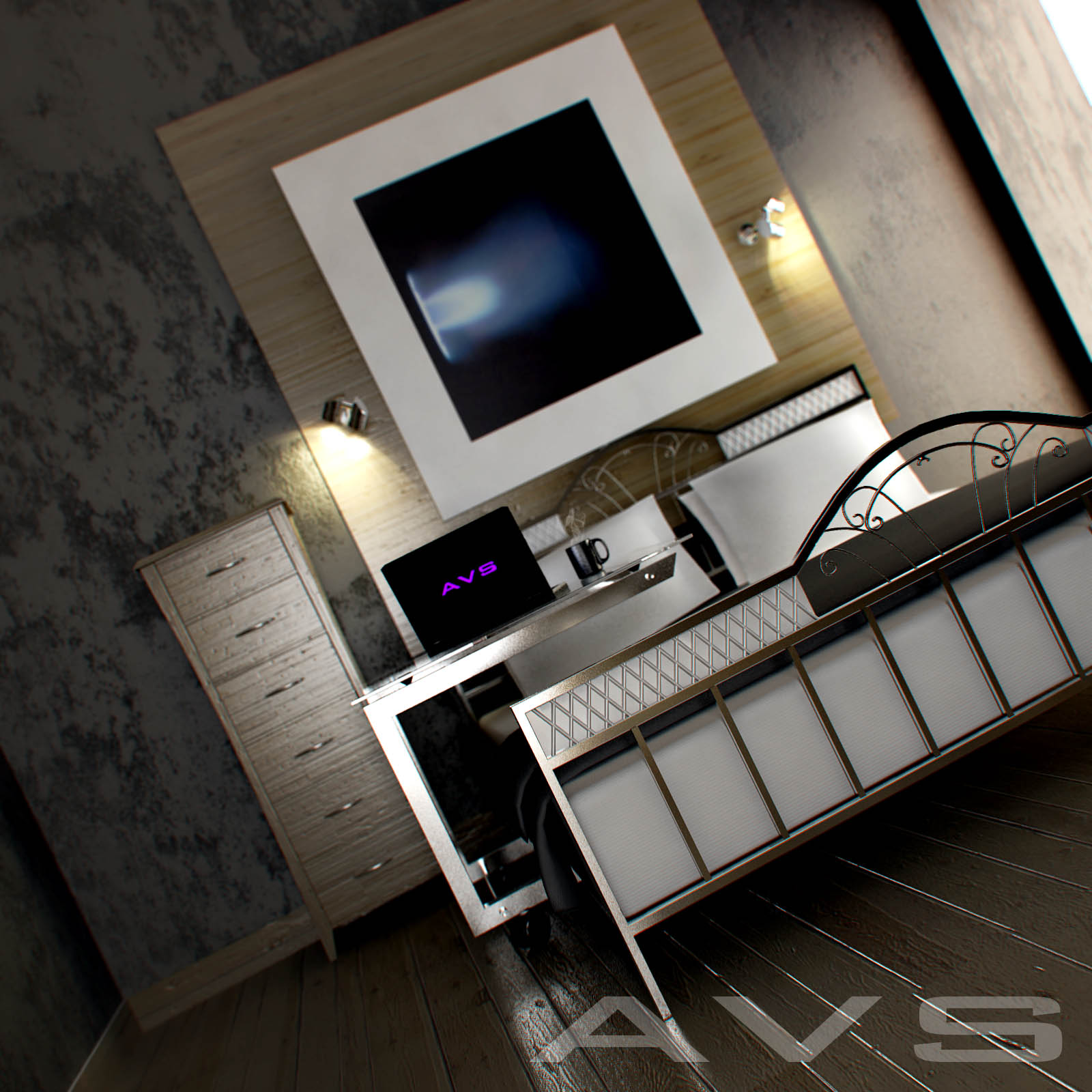 3D1 Quarto no V-ray