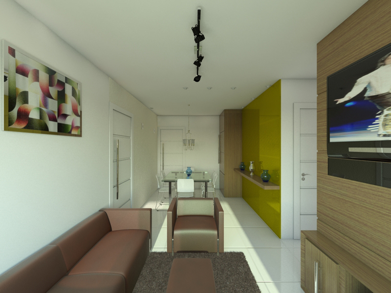 3D1 Sala tv e jantar