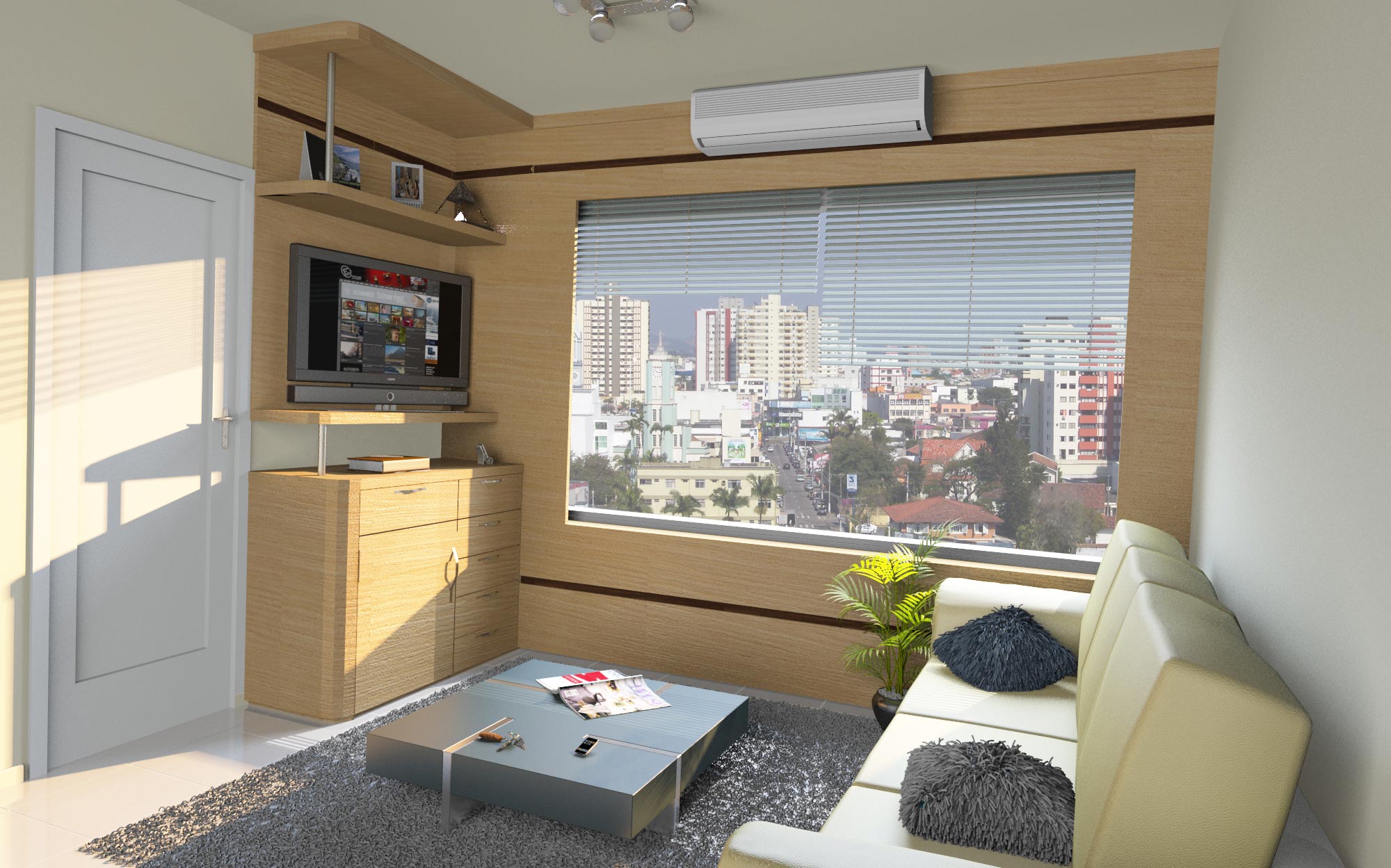 3D1 Sala com entrada de luz