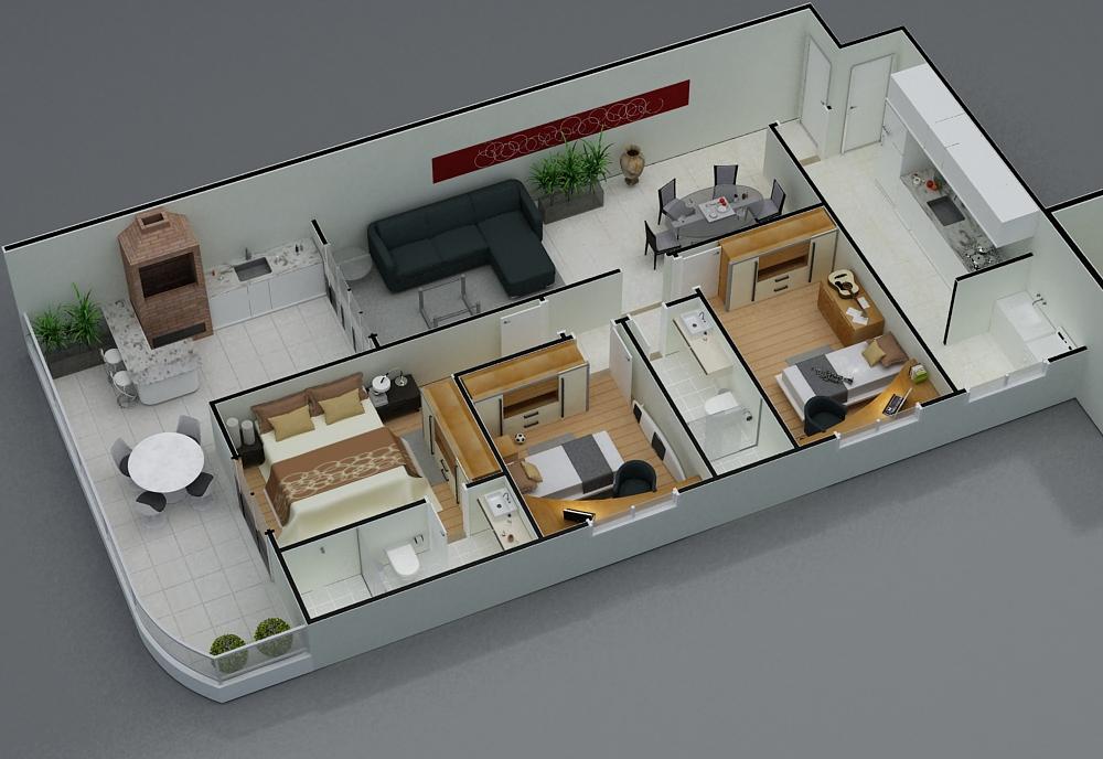 3D1 Perspectiva Isométrica by Bender