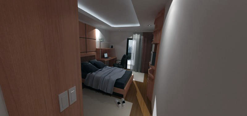 3D1 Ultima imagen que fiz, Quarto solteiro.