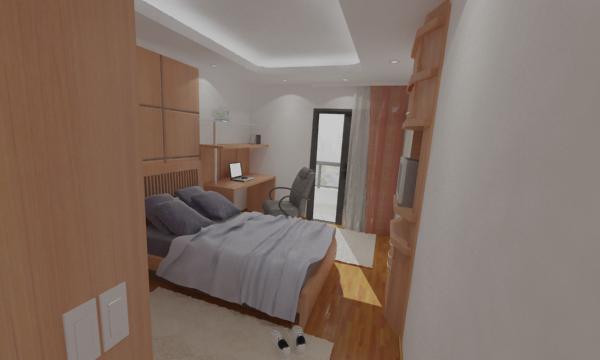 3D1 Ultima imagen que fiz, Quarto solteiro.