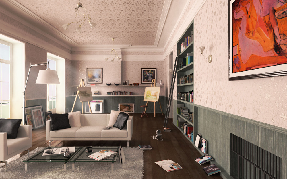 3D1 Estudo interna em Vray