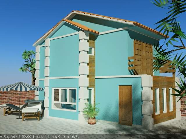 3D1 primeiro render com vray em um mes de estudo