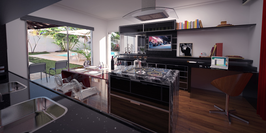 3D1 Cozinha Gourmet - Vray