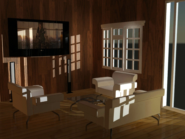 3D1 Cena renderizada em mental ray