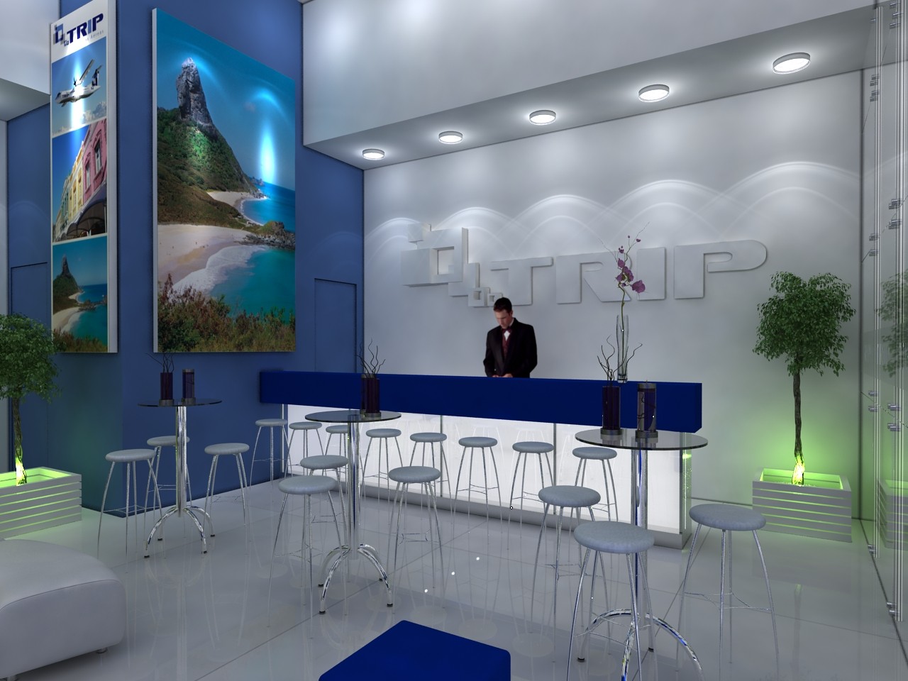 3D1 Interior de estande - Vray