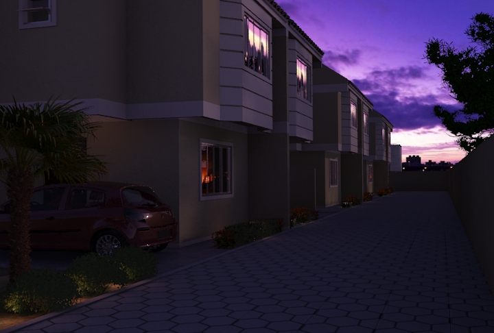 3D1 Cena sobrados mental ray