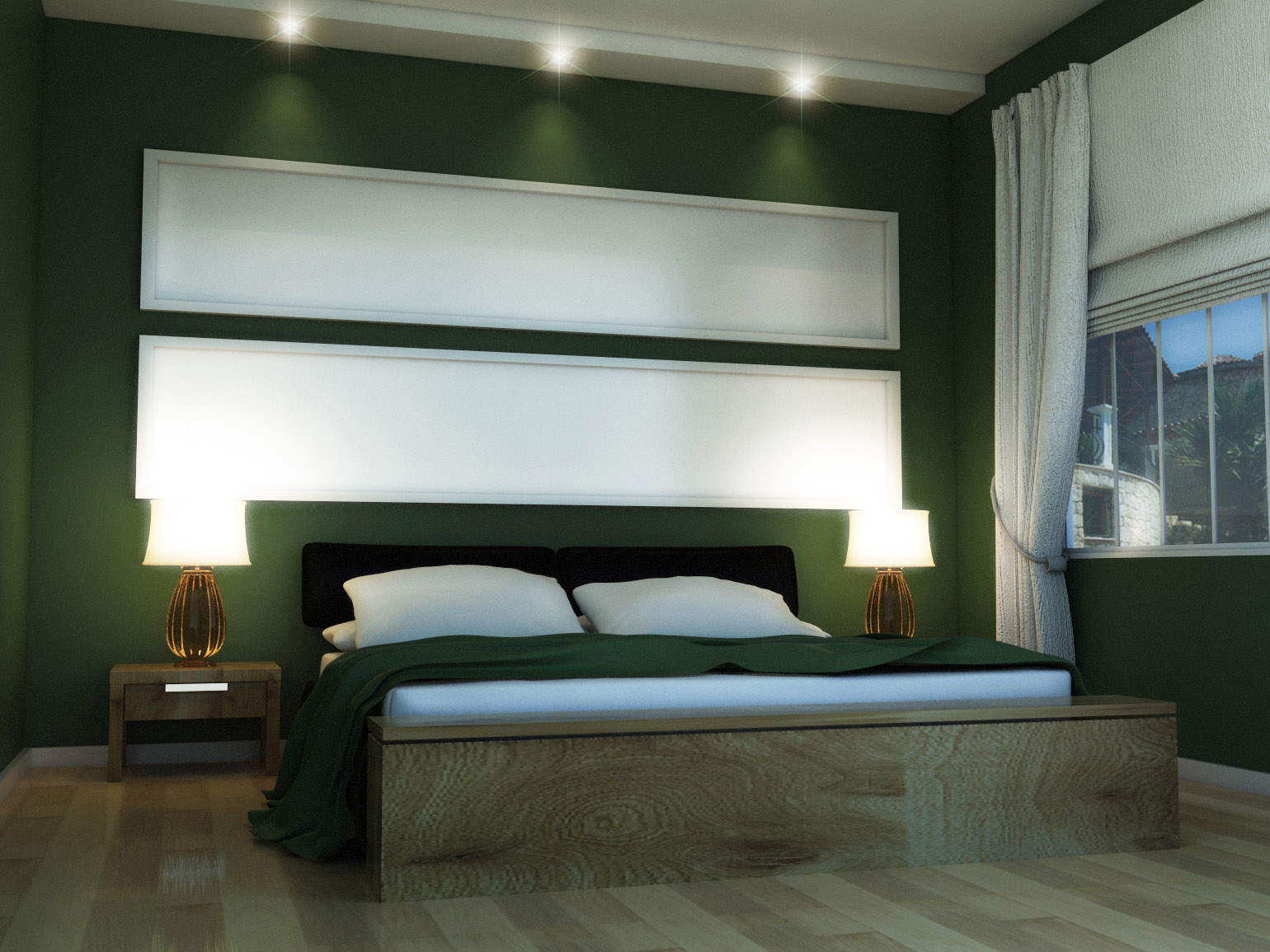 3D1 Quarto verde Mental ray