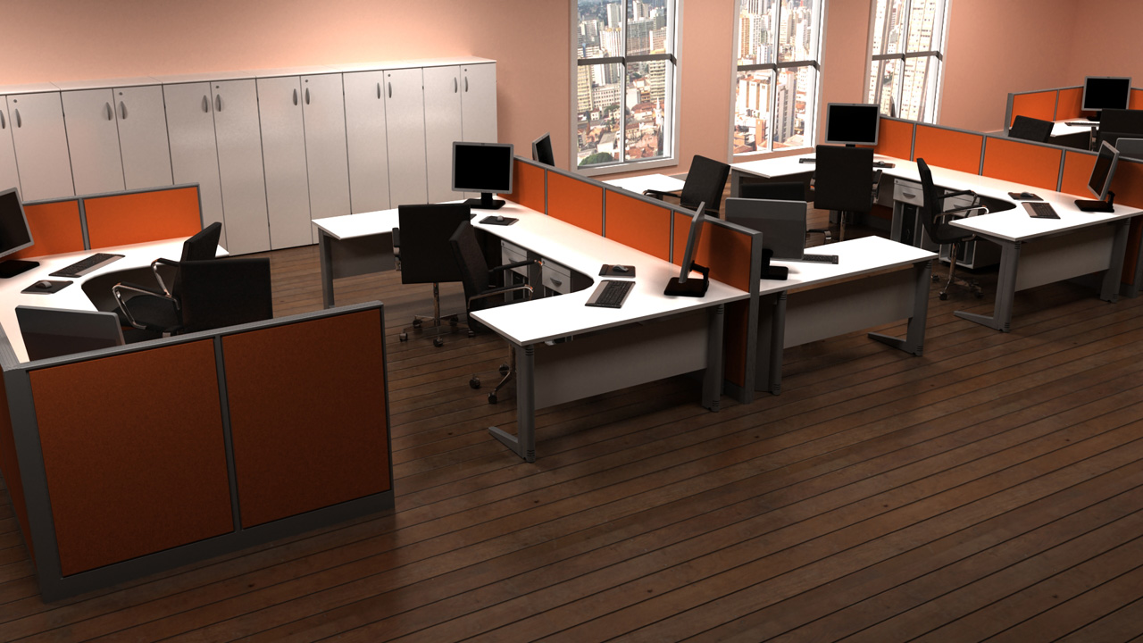 3D1 Imagem interna - Sistema divisores e Mobilias