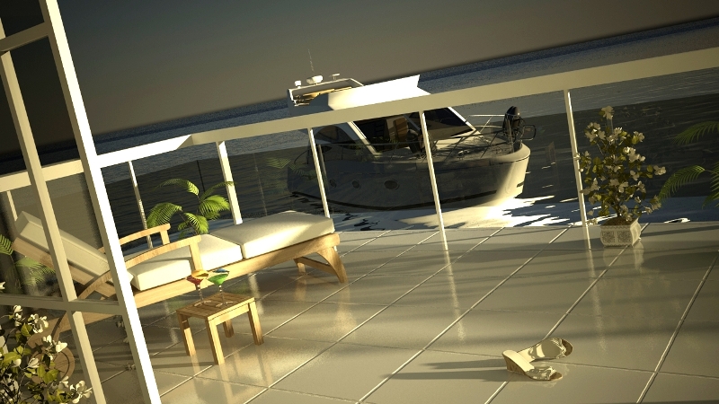 3D1 Amanhecer - Casa beira-mar