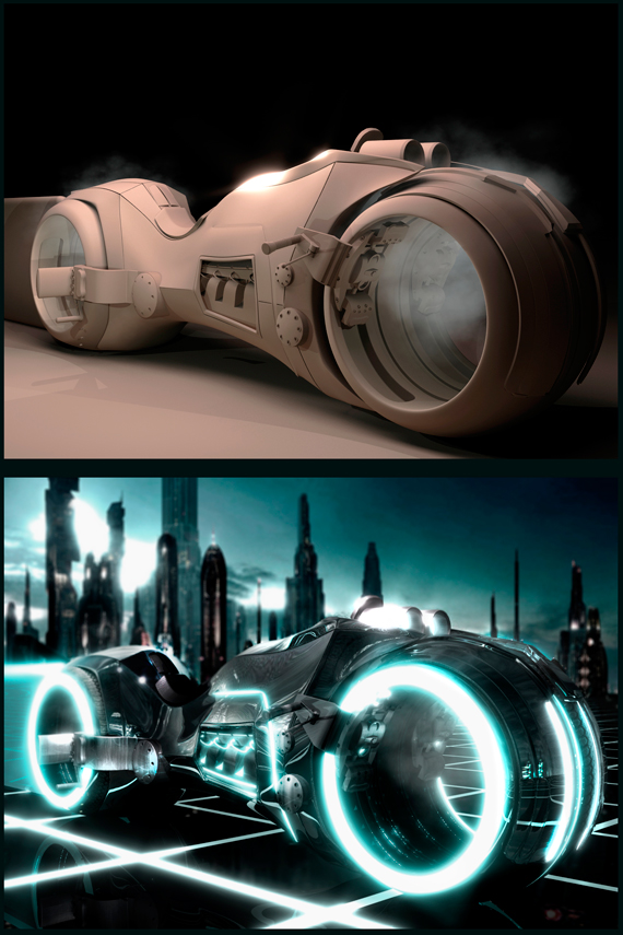 3D1 Tron Light Cycle
