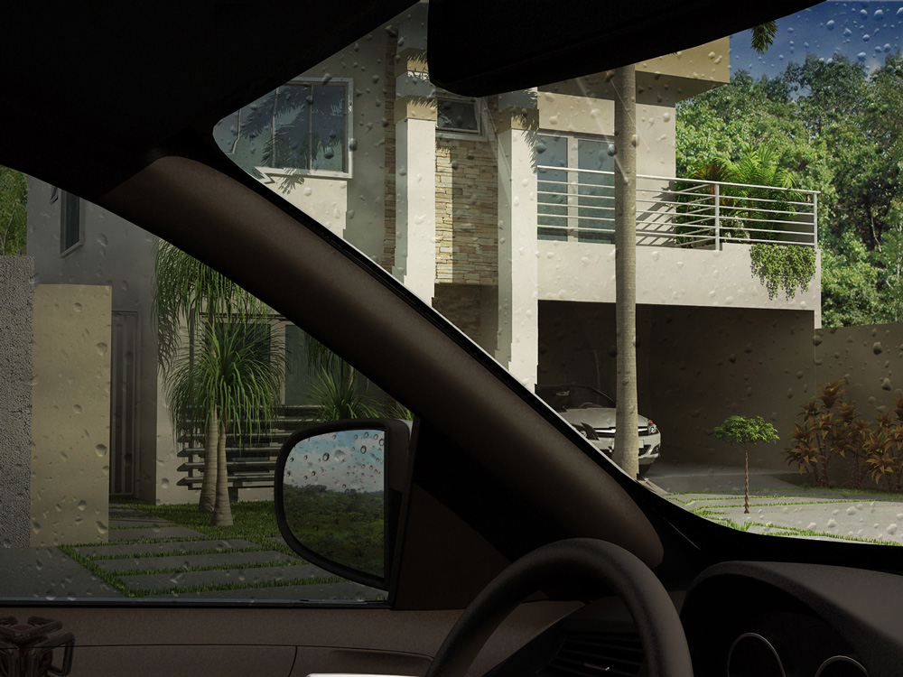 3D1 Render de Maquete, Dentro do Carro =]