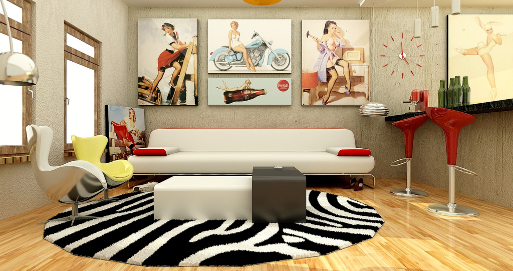 3D1 Loft Pin up - Interna V-ray - Comentem
