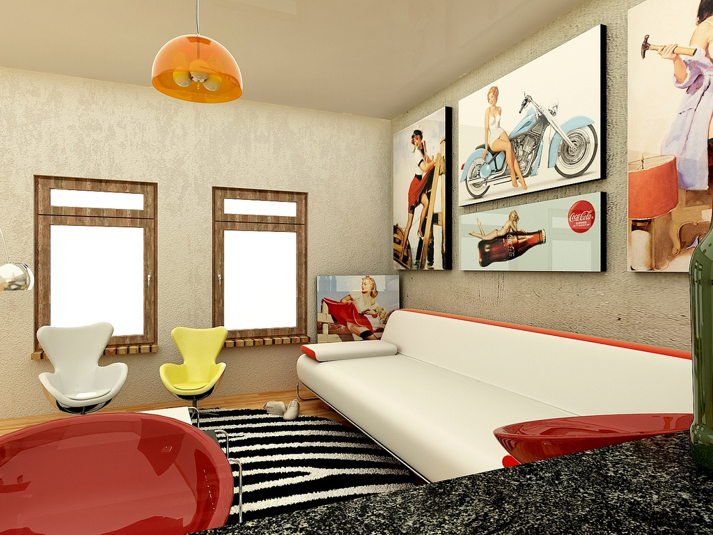3D1 Loft Pin up - Interna V-ray - Comentem