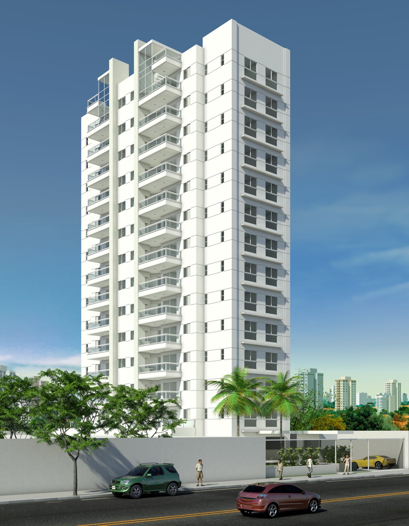 3D1 Edifício residencial - Estudo de projeto - MR