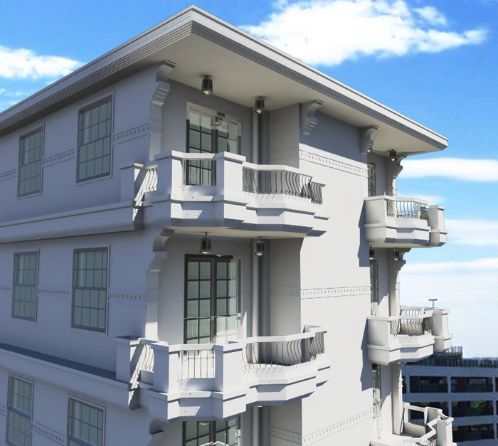 3D1 Modelagem Prédio MRay