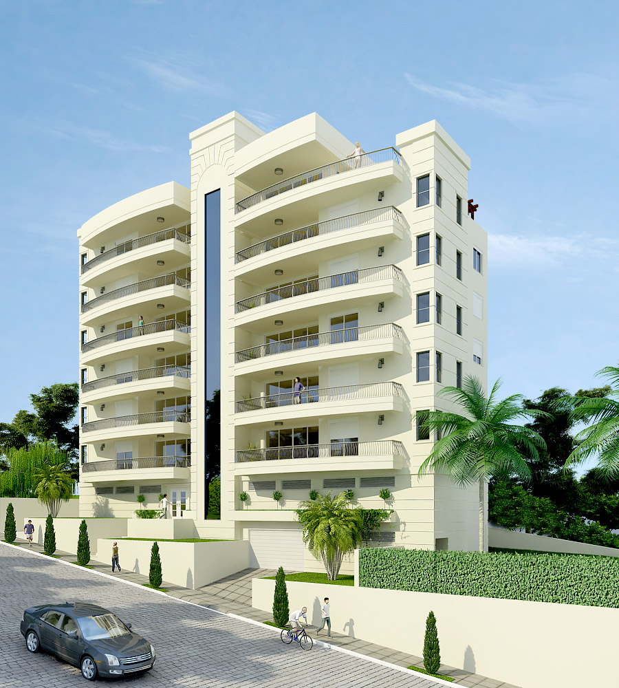 3D1 Externa - Interna - Humanizada Ed. Residencial - Vray