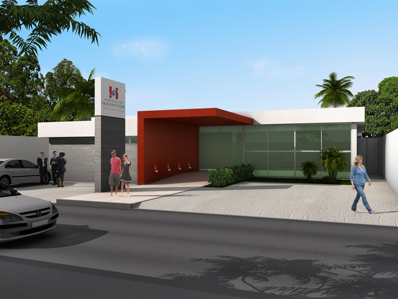 3D1 Externa- fachada de hospital MR