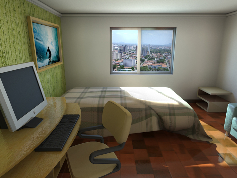 3D1 Quarto de Apartamento MR