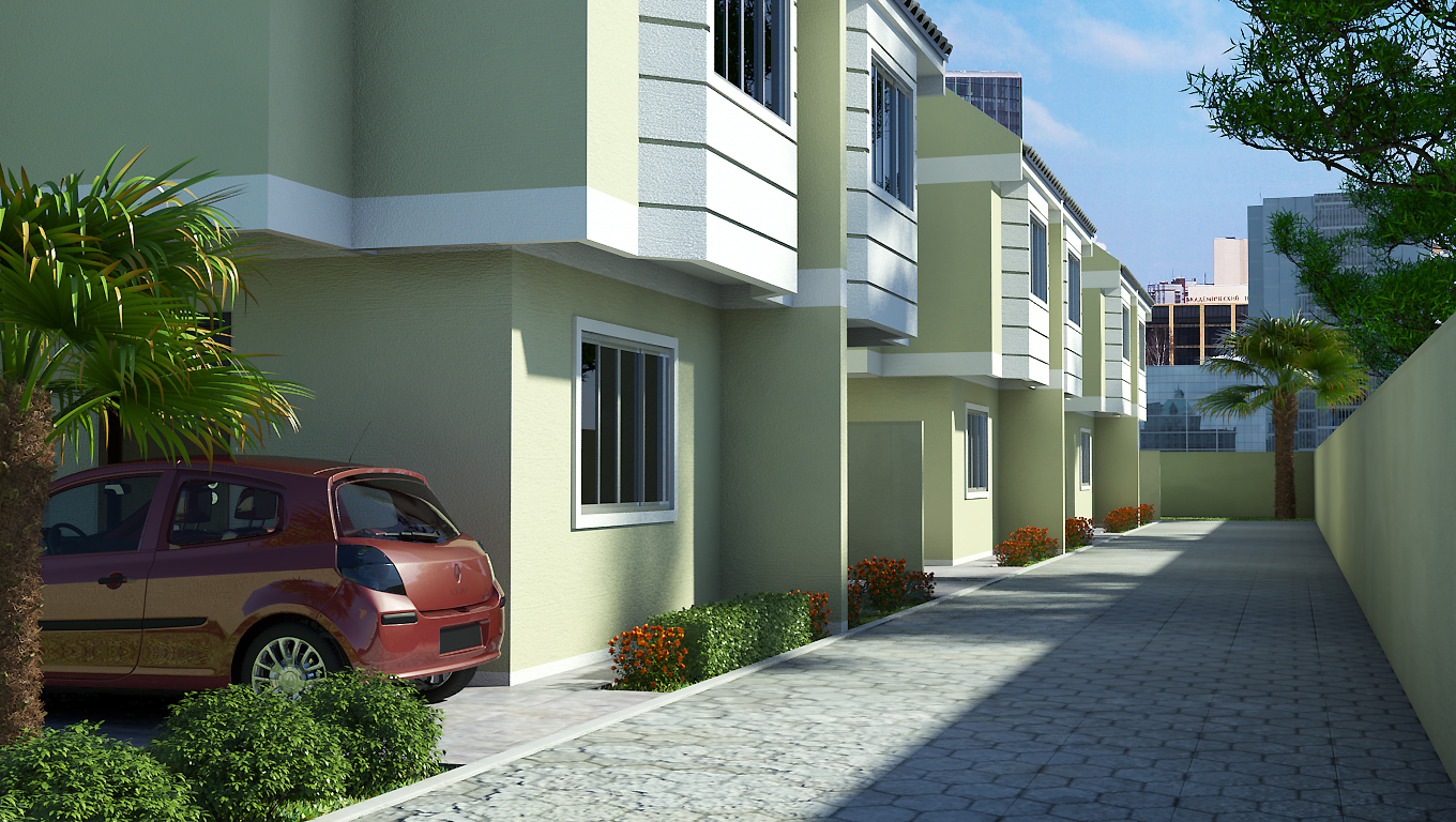 3D1 Cena sobrados mental ray