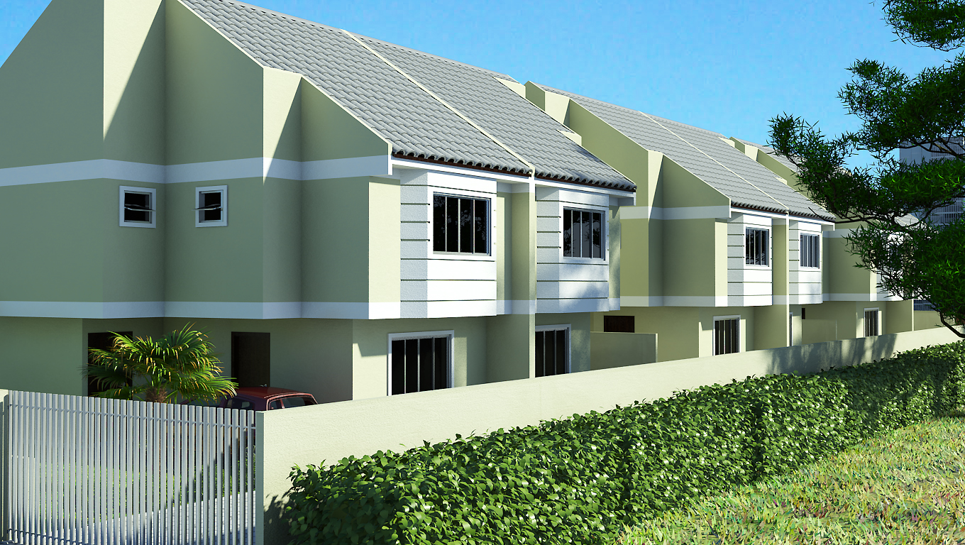 3D1 Cena sobrados mental ray