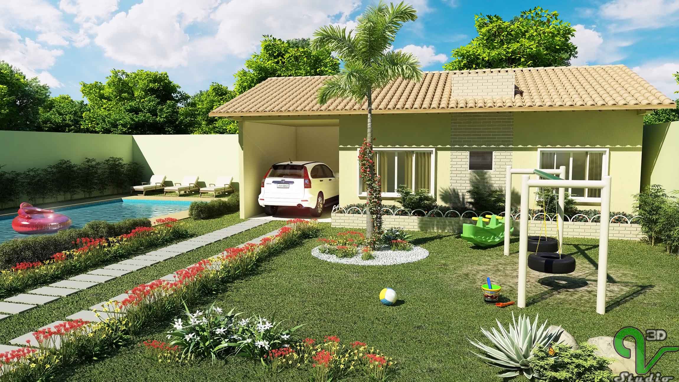 3D1 CASA EXTERNA , PEGUEI O PROJETO DO EDDY AQUI NA 3D1 MESMO