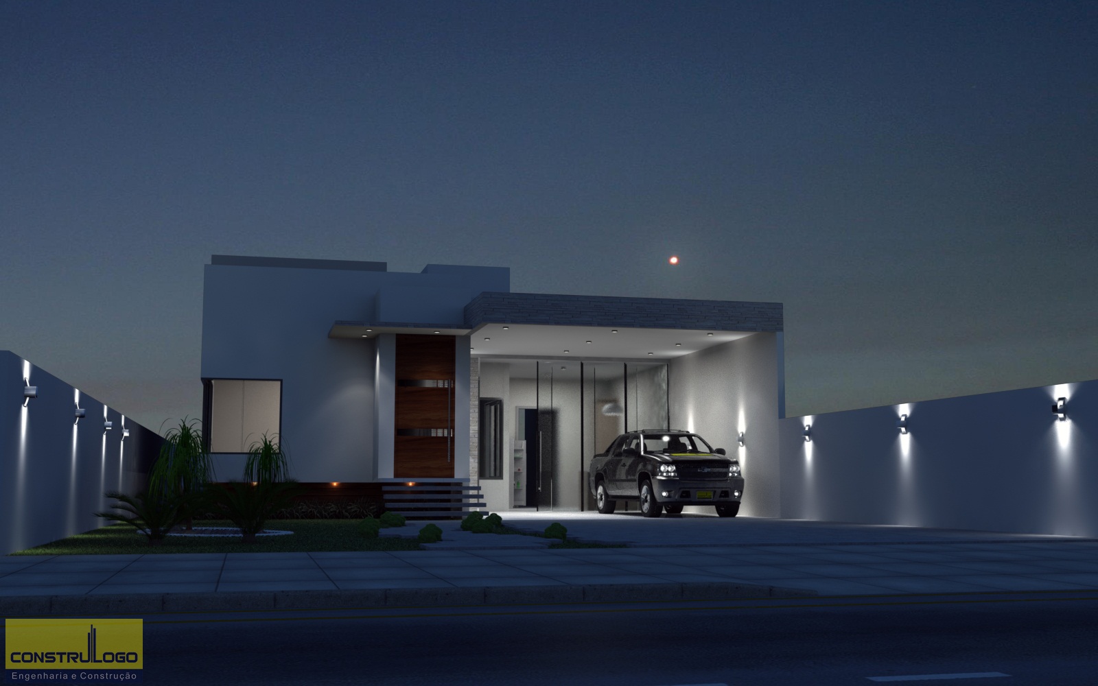 3D1 Residencia, Projeto Revit Render Modo 601