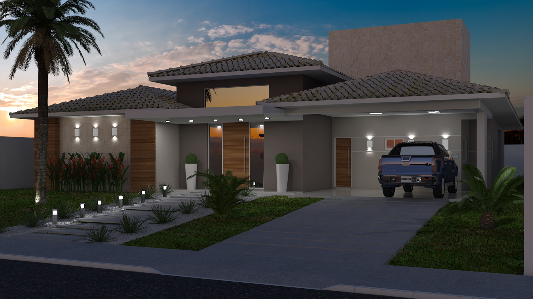 3D1 Residencia imagem final de tarde