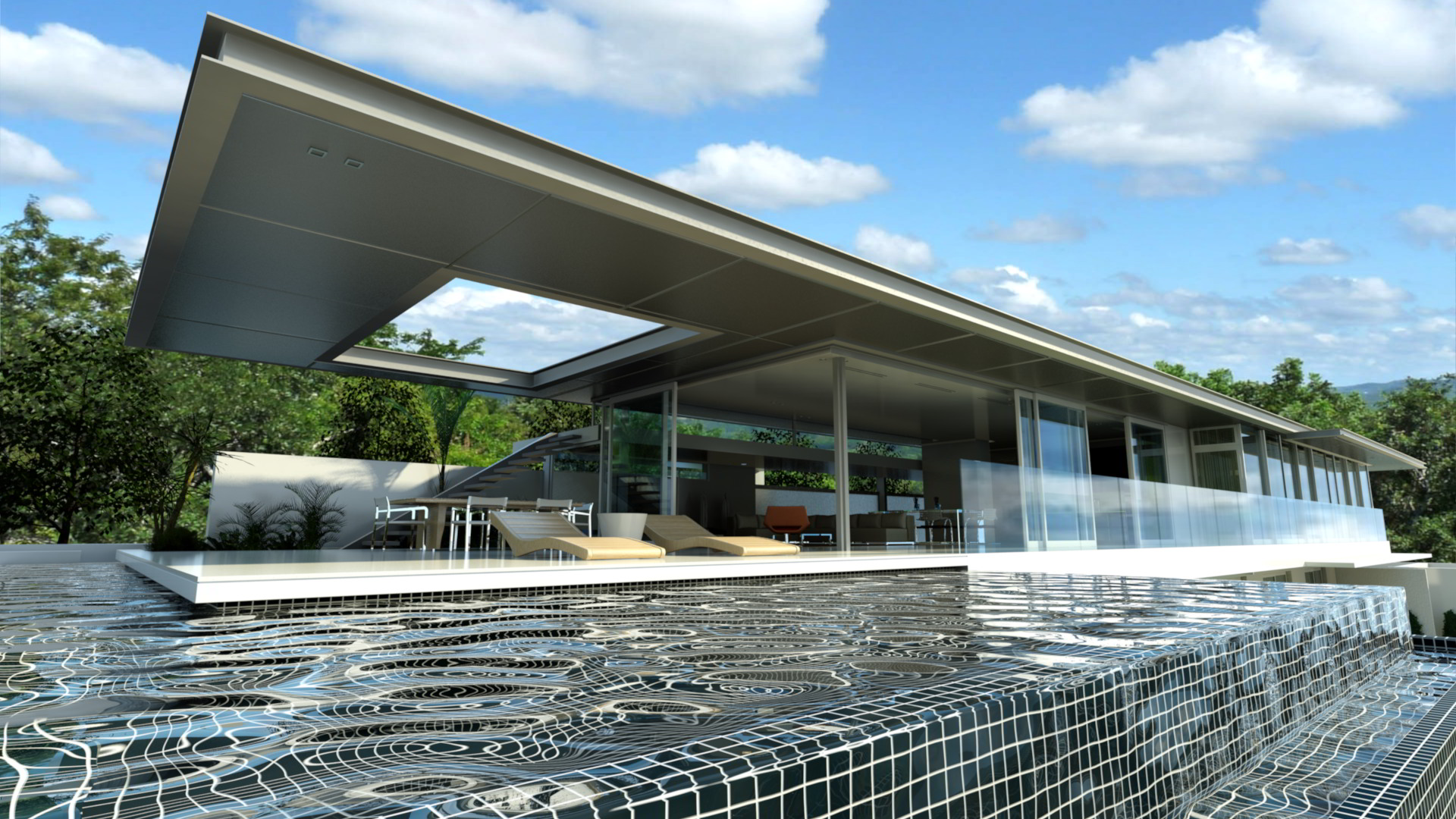 3D1 Crescent House - Mental Ray