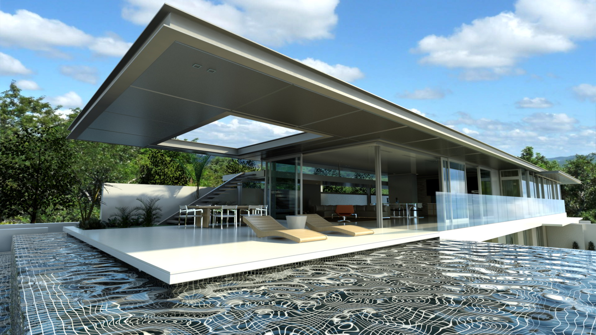 3D1 Crescent House - Mental Ray