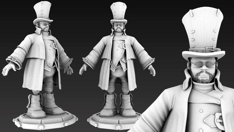 3D1 Villager Top Hat - \"Fable\"