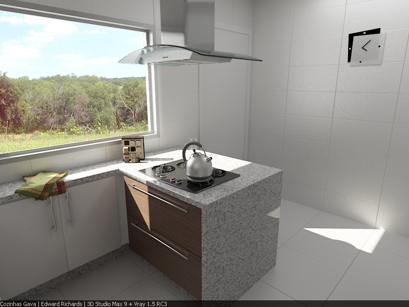 3D1 Mais uma cozinha Vray para C&C