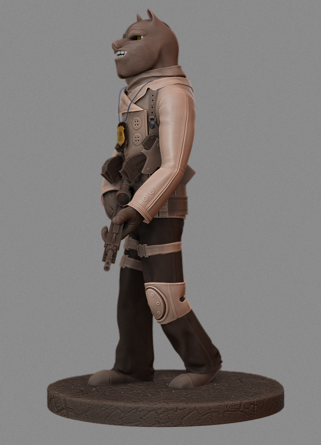 3D1 Dog Cop - WIP