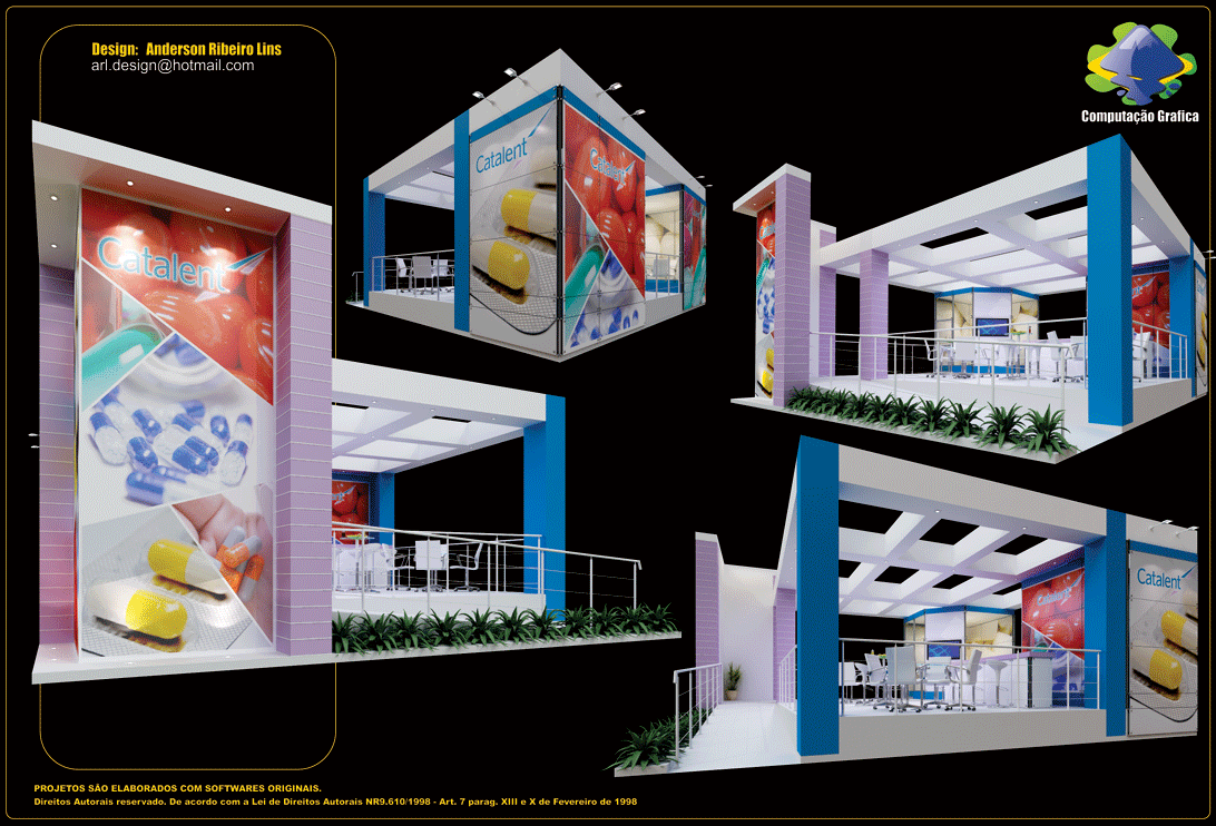3D1 Mais Stands no vray