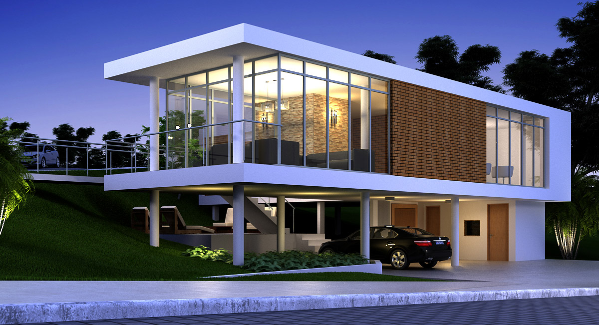 3D1 Externa Casa - Noturna e Diurna